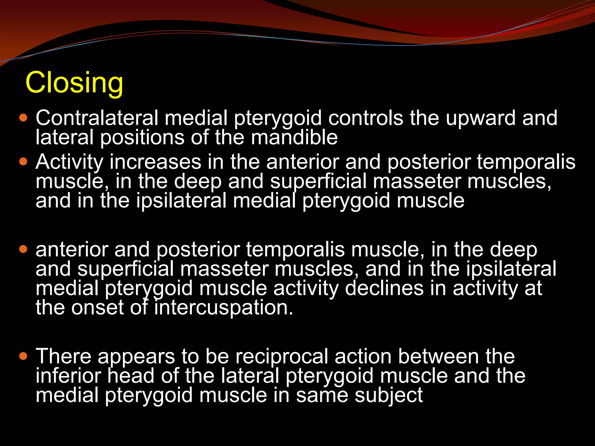 Functional neuroanatomy and physiology of masticatory system | PPTX