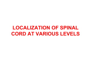 Functional neuroanatomy of spinal cord | PPTX