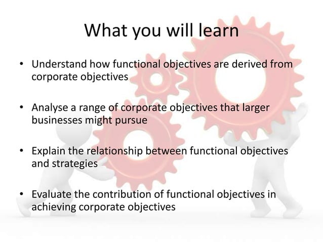 Functional objectives and strategies | PPTX