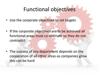Functional objectives and strategies | PPTX