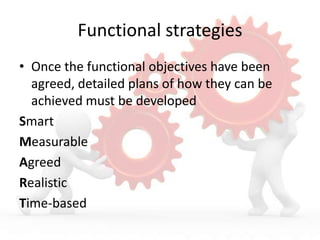 Functional objectives and strategies | PPTX