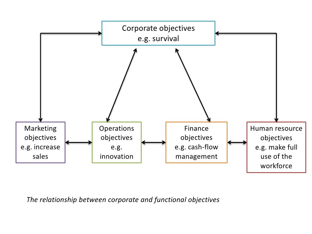 Functional objectives and strategies