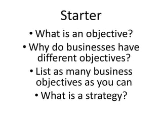 Functional objectives and strategies | PPTX | Business | Business and ...
