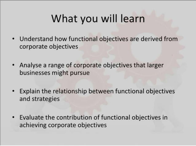 Functional objectives and strategies | PPTX