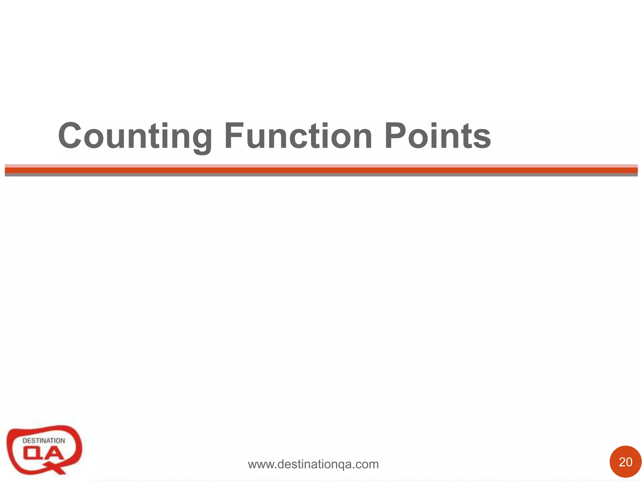 Functional Point Analysis Ppt 