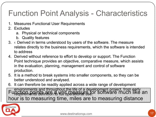 Functional point analysis | PPTX | Computer Software and Applications ...
