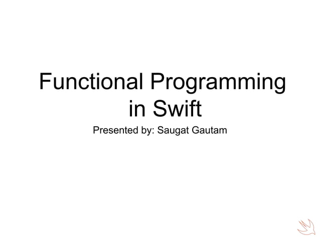 Functional Programming in Swift | PPT