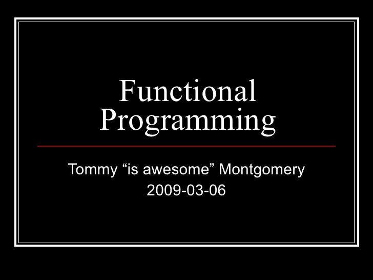 Functional Programming