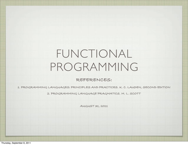 Functional programming | PPT