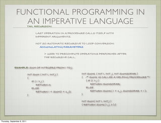 Functional programming | PPT