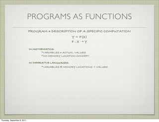 Functional programming | PPT