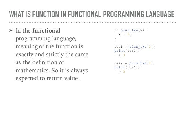 Functional programming