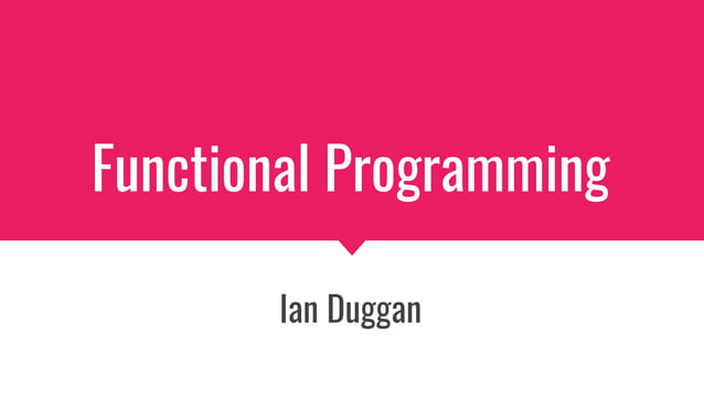 Functional programming | PDF