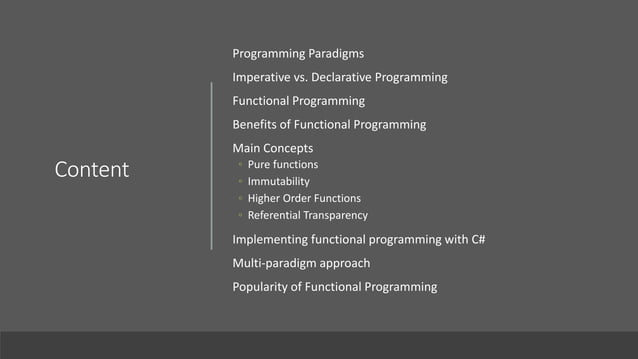 Functional programming | PPTX