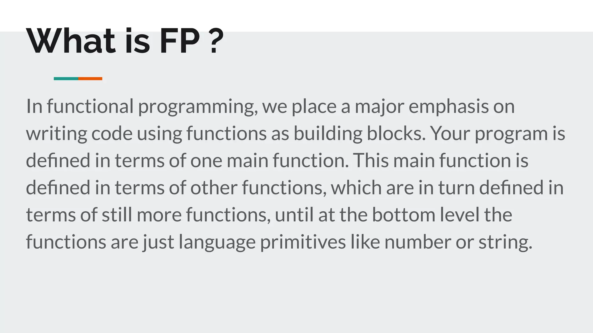 Functional programming 101 | PPT