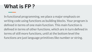 Functional programming 101 | PPT