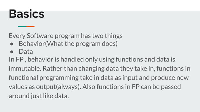 Functional programming 101 | PPT
