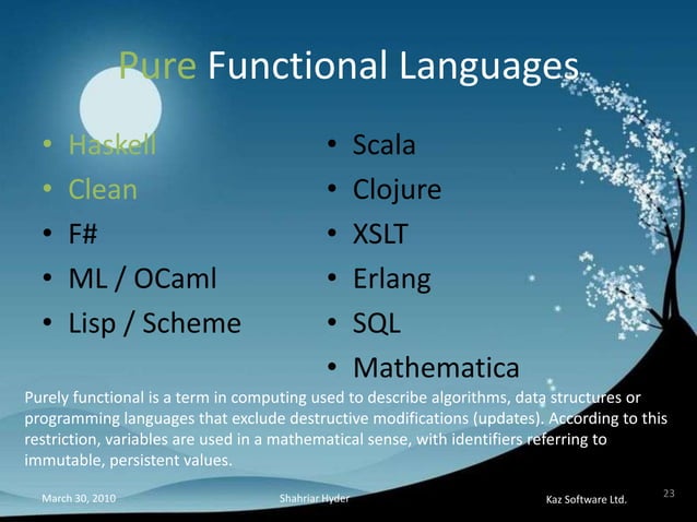 Functional Programming Fundamentals | PPT