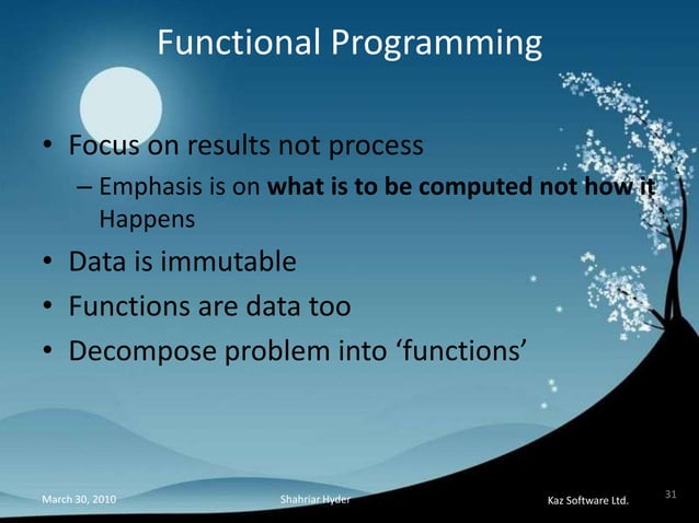 Functional Programming Fundamentals | PPT