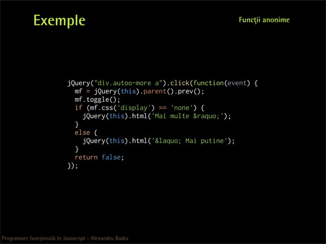 Functional programming in java script | PPT