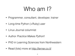 Functional Python Webinar from October 22nd, 2014 | PPT