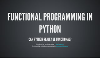FUNctional programming in Python | PPT