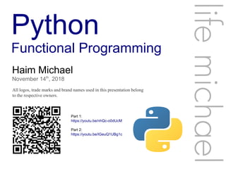 Functional Programming in Python | PPT