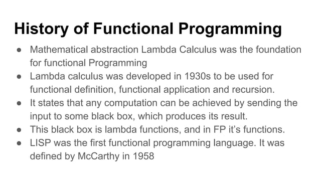 Functional programming in Scala | PPT