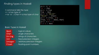 Functional programming seminar (haskell) | PPT