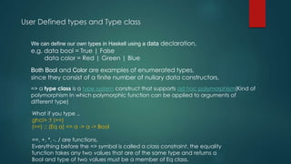 Functional programming seminar (haskell) | PPT