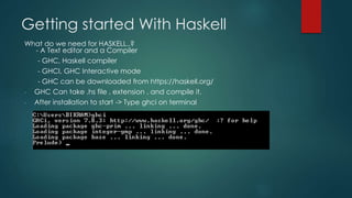 Functional programming seminar (haskell) | PPT