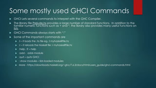 Functional programming seminar (haskell) | PPT
