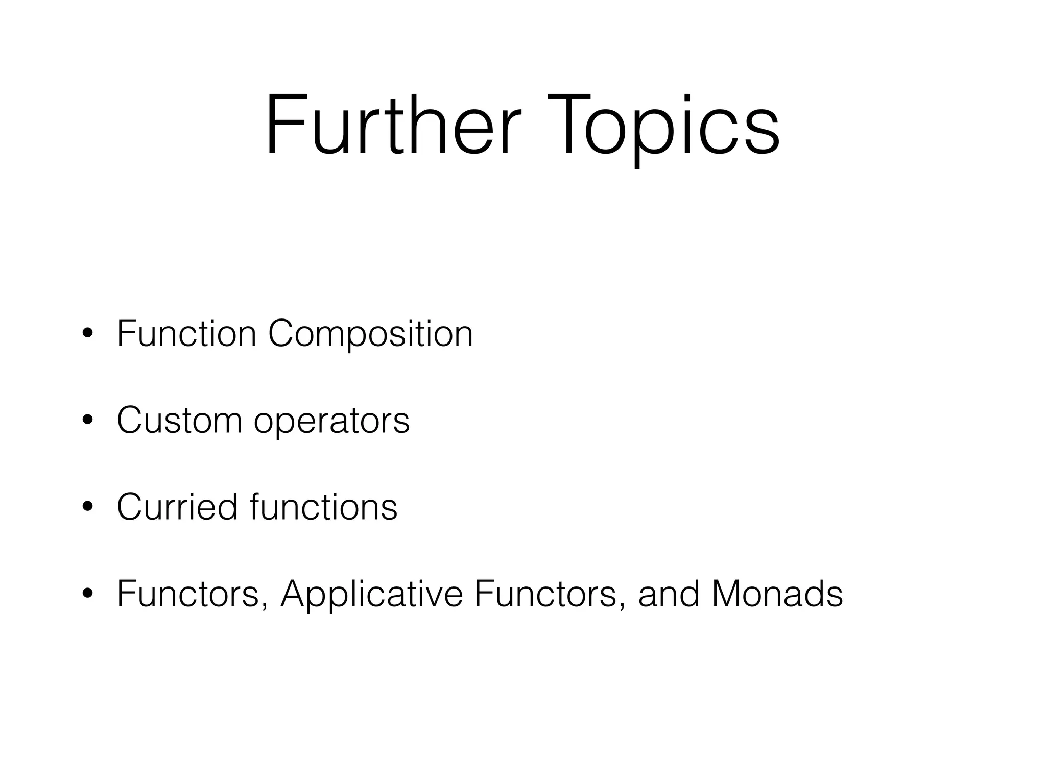 Map, Reduce and Filter in Swift | PPT
