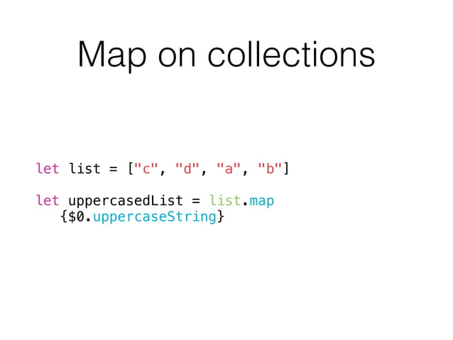 Map, Reduce and Filter in Swift | PPT