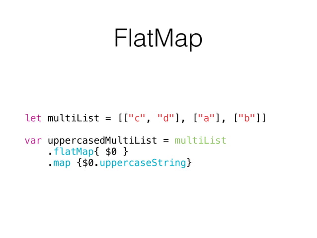 Map, Reduce and Filter in Swift | PPT