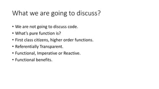 Functional programmning | PPTX
