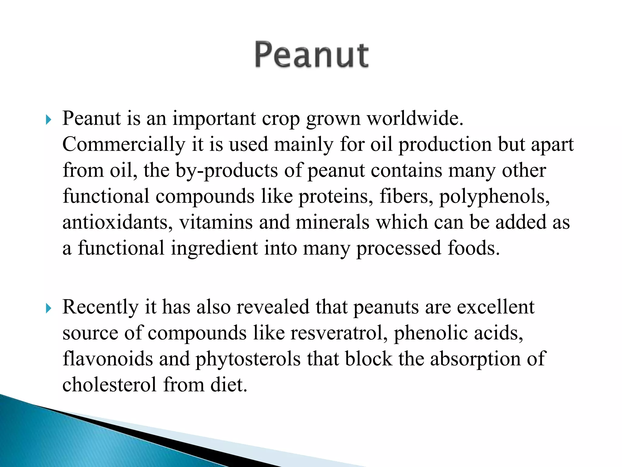 Functional properties of peanut protein | PPTX