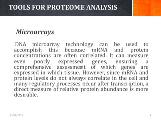 Functional proteomics, and tools | PPTX