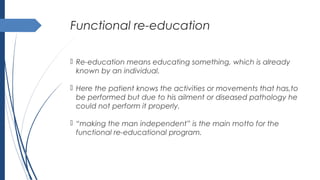 Functional re education - copy | POT