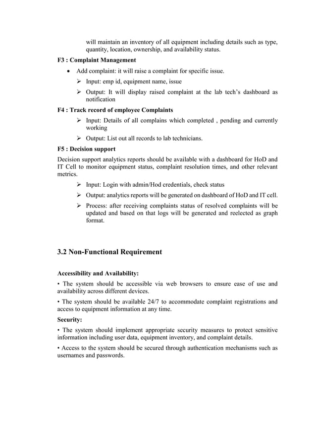 FUNCTIONAL AND NON FUNCTIONAL REQUIREMENT | PDF