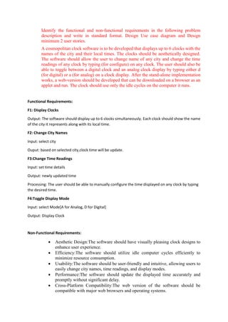 FUNCTIONAL AND NON FUNCTIONAL REQUIREMENT | PDF
