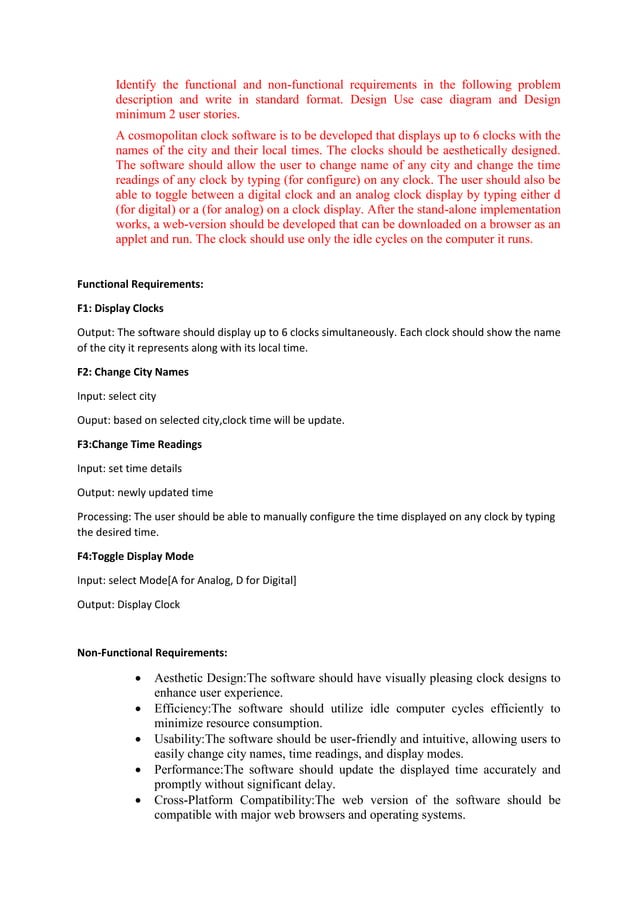 FUNCTIONAL AND NON FUNCTIONAL REQUIREMENT | PDF | Free Download