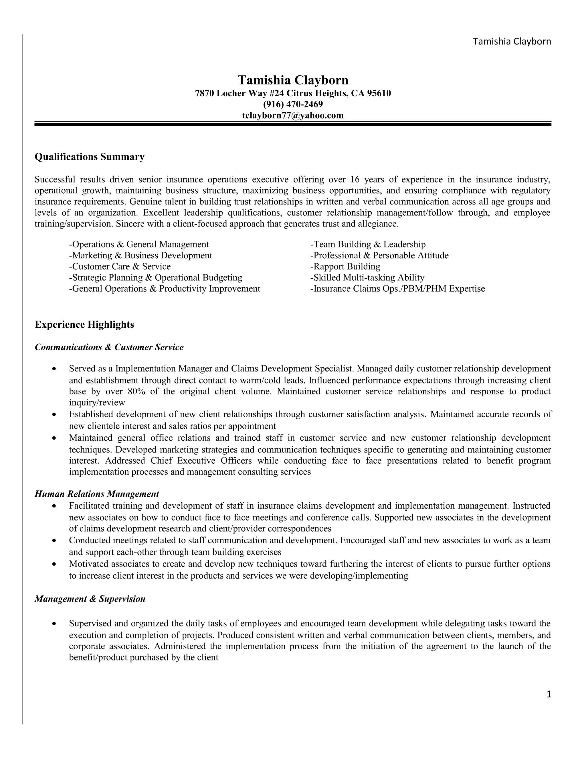 Functional Resume | DOC