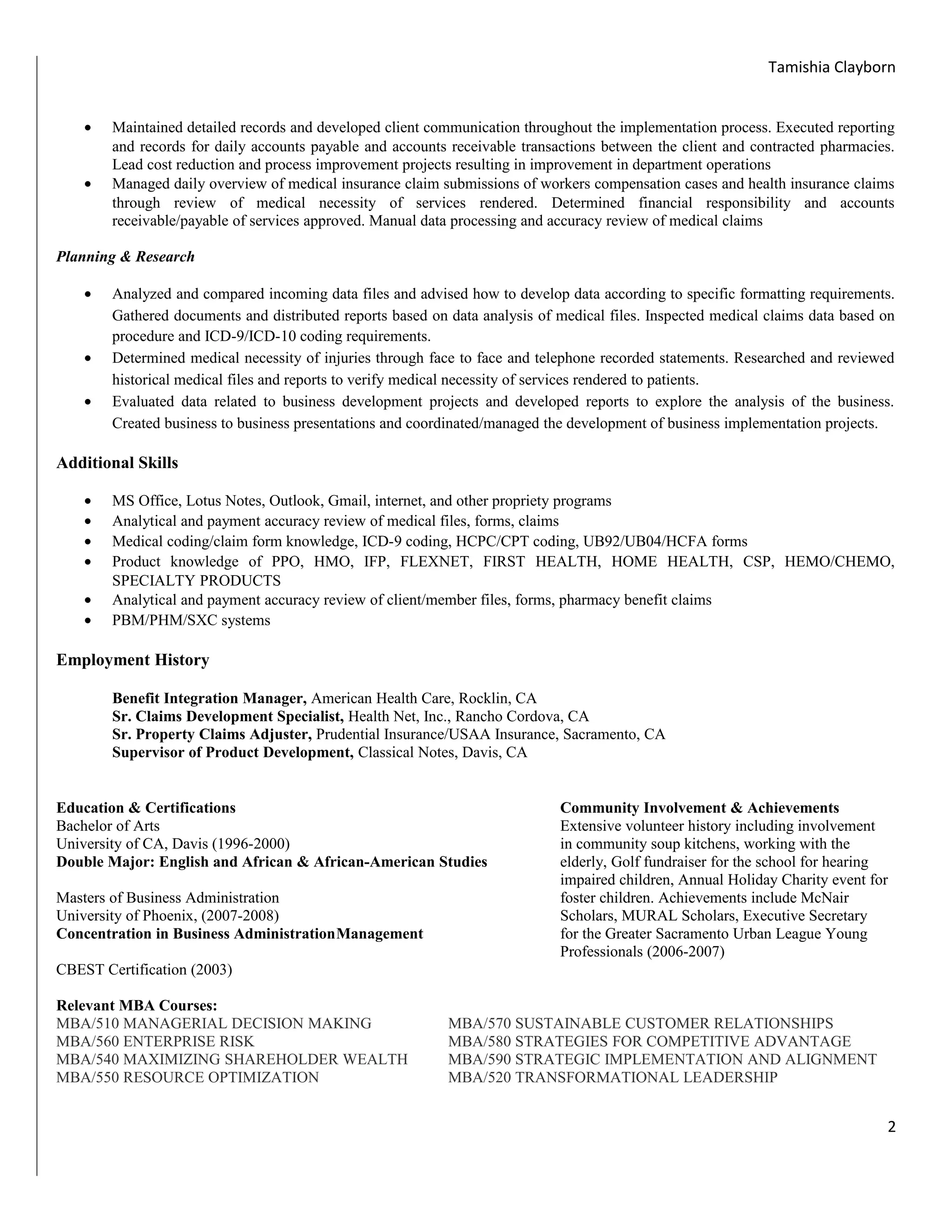 Functional Resume | DOC