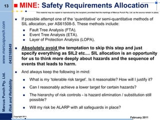 Functional safety of collision avoidance systems in mines marcus punch ...