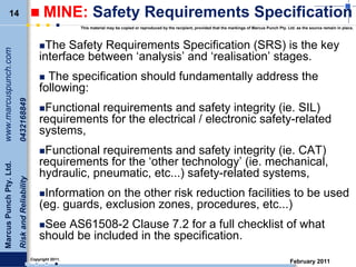 Functional safety of collision avoidance systems in mines marcus punch ...
