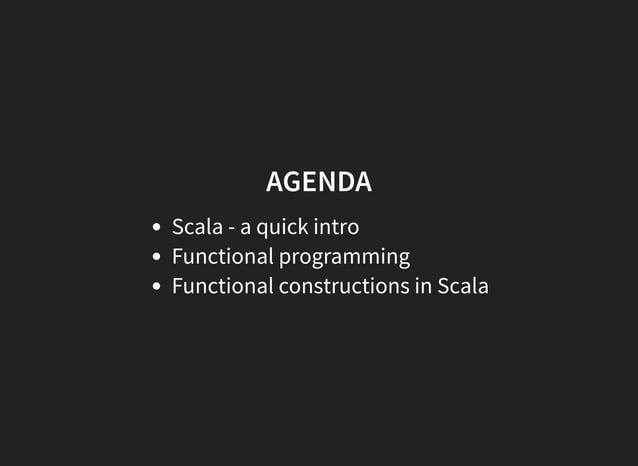 Functional programming in Scala | PPT
