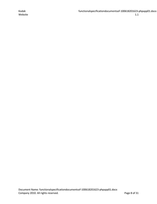 Functional specification documents of | DOCX | Operating Systems ...