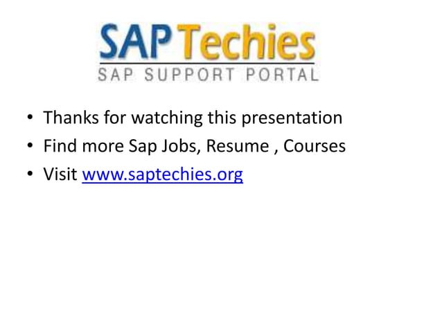 Functional specification of sap | PPTX