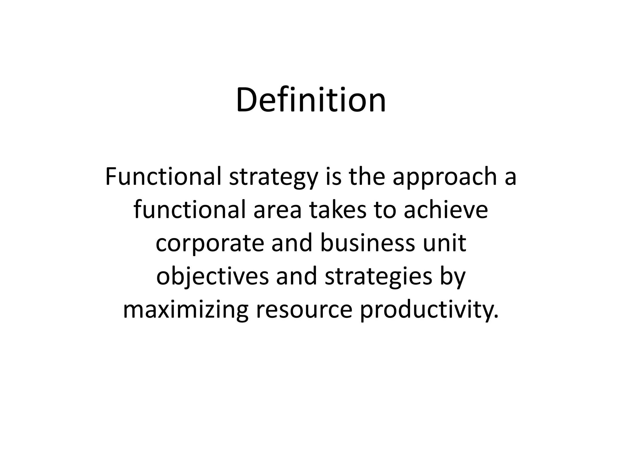 Functional strategies | PPTX
